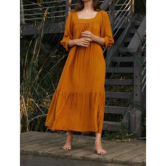 Christy Dawn | Dresses | Christy Dawn Bianca Womens Puff 34 Sleeve ...